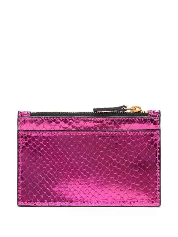 Roberto Cavalli Leather Cardholder - Pink