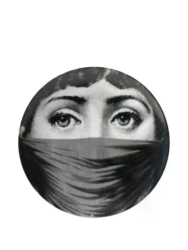 FORNASETTI Photograph-print Plate - Black
