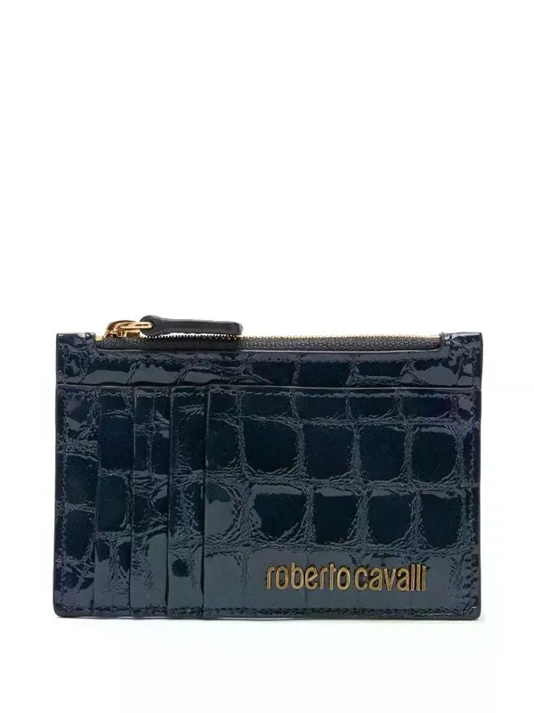 Roberto Cavalli Leather Cardholder - Blue