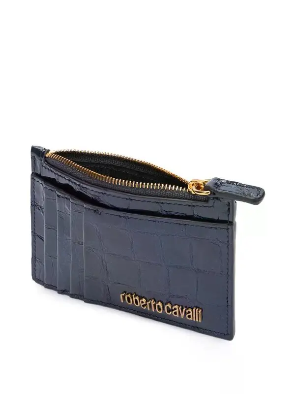 Roberto Cavalli Leather Cardholder - Blue