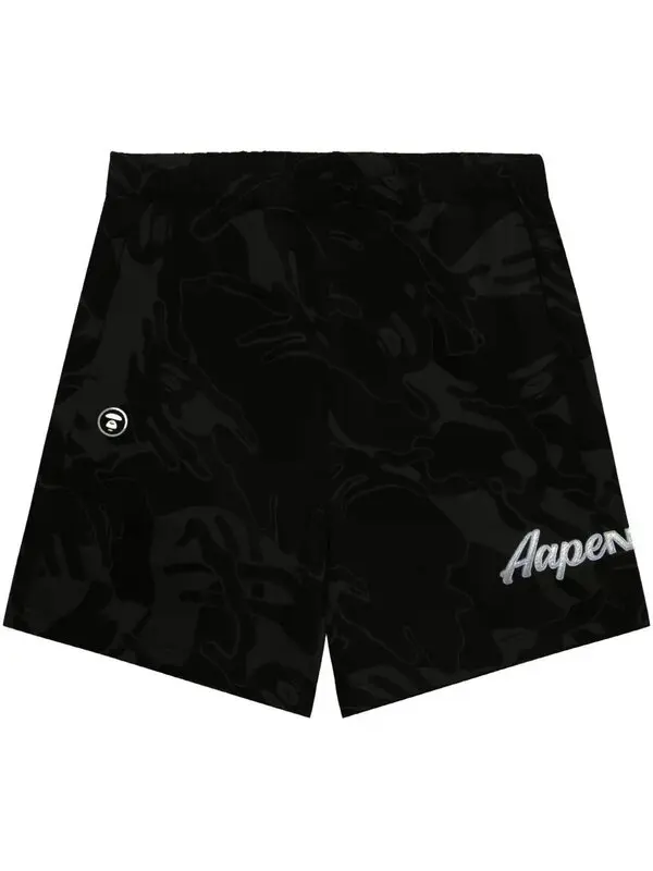 AAPE BY *A BATHING APE Cotton-blend Shorts - Black