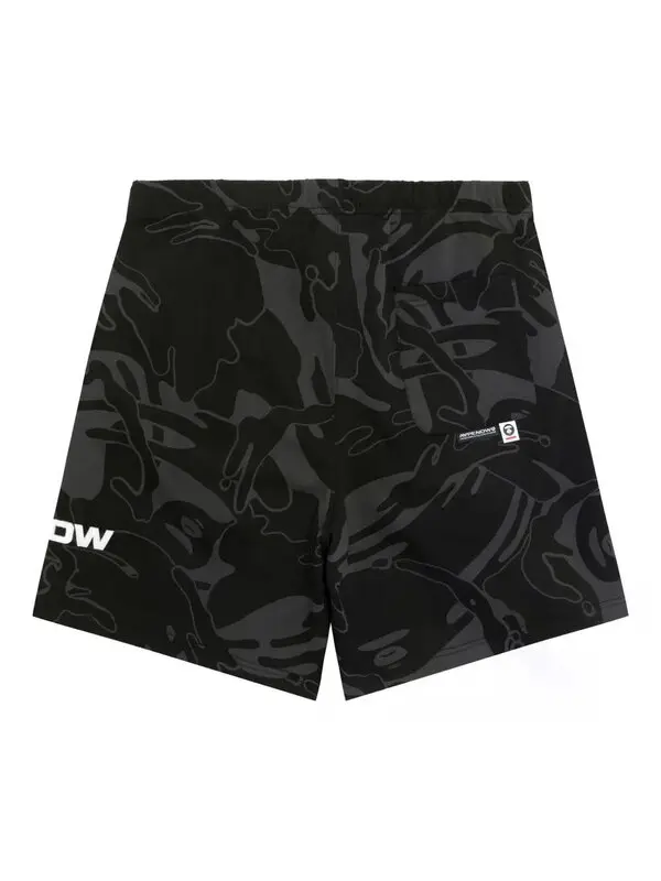 AAPE BY *A BATHING APE Cotton-blend Shorts - Black