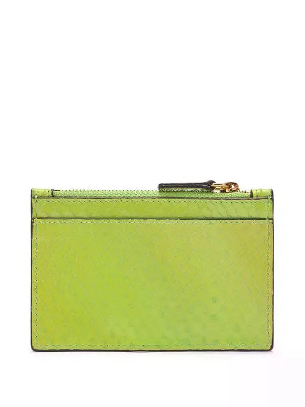 Roberto Cavalli Leather Cardholder - Green