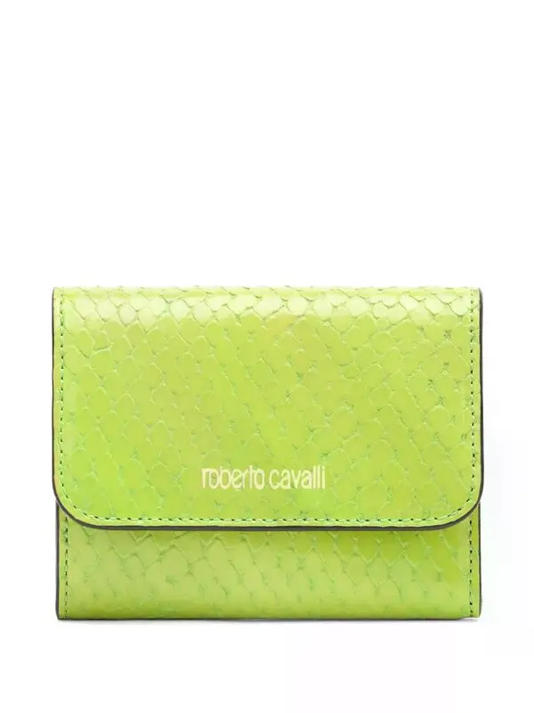 Roberto Cavalli Leather Wallet - Green