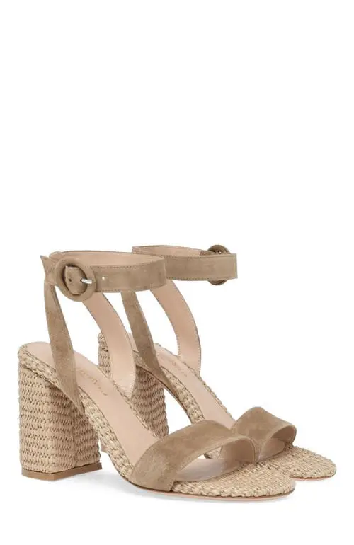 GIANVITO ROSSI Luana Open Toe Sandals - Brown