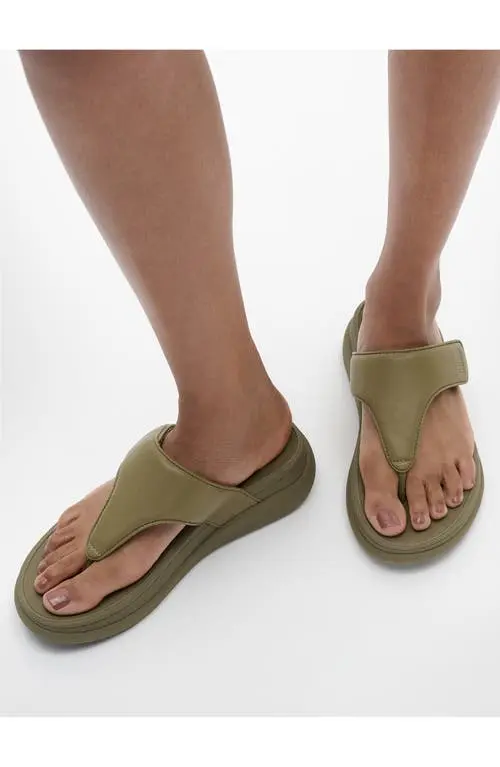 Fitflop F-mode Go Platform Flip Flop - Camo-green