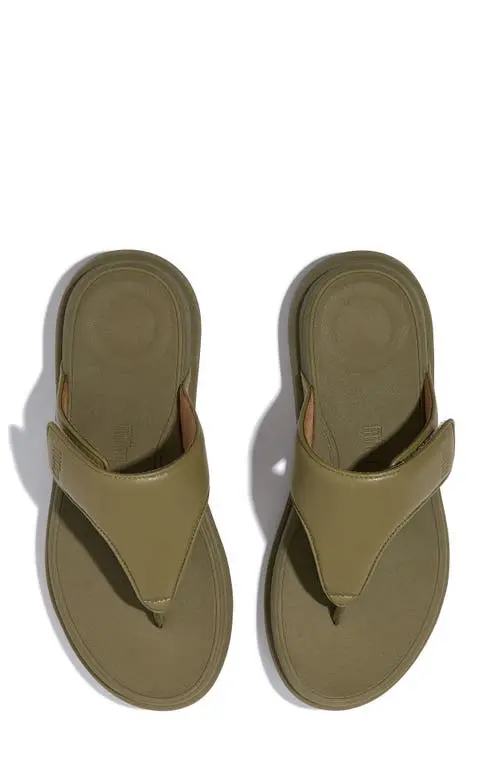 Fitflop F-mode Go Platform Flip Flop - Camo-green
