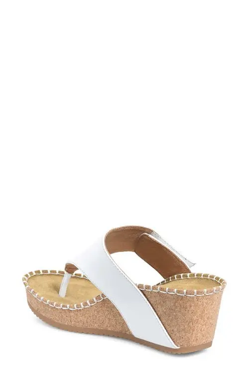 COMFORTIVA Edwyn Platform Wedge - White
