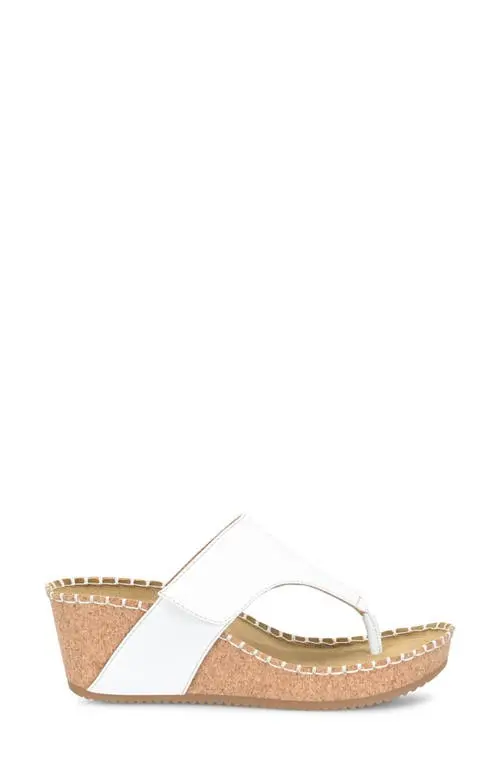 COMFORTIVA Edwyn Platform Wedge - White