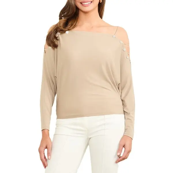 MARCIANO Adri Off-the-shoulder Top