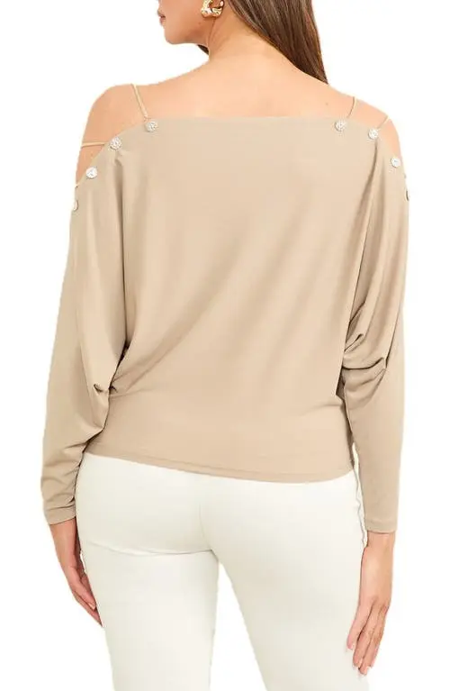 MARCIANO Adri Off-the-shoulder Top