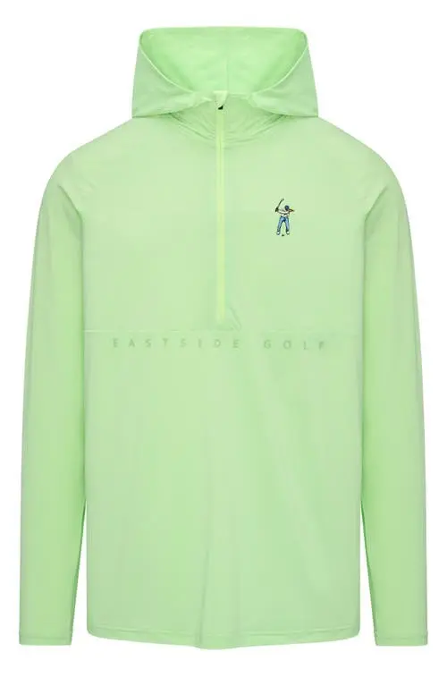 EASTSIDE GOLF Half Zip Hoodie - Paradise Green