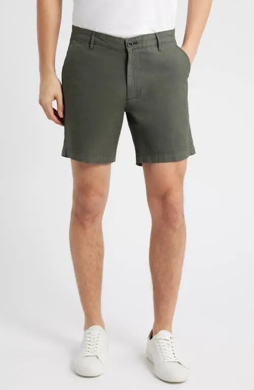 Ag Cipher Slim Fit Chino Shorts - Heathered Seaside Sage