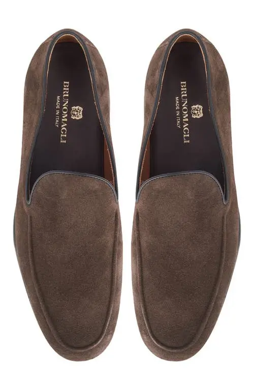 Bruno Magli Sonny Loafer - Dark Brown Suede