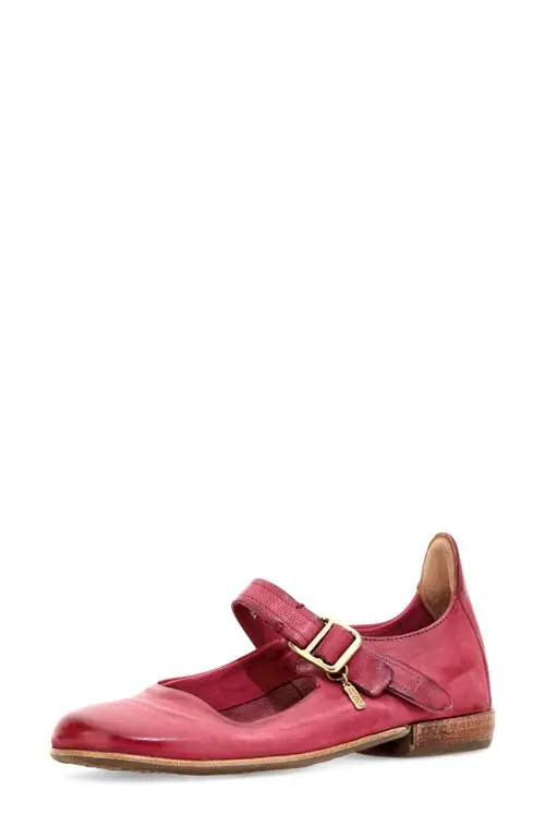 A.S.98 Zaine Mary Jane Flat - Cardinal