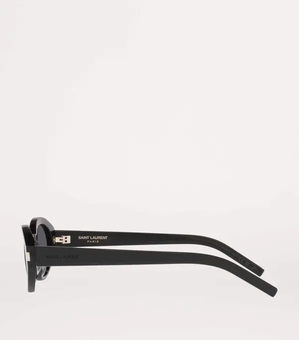 Saint Laurent Acetate Oval Sunglasses