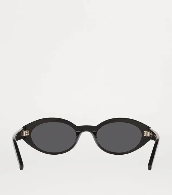 Saint Laurent Acetate Oval Sunglasses