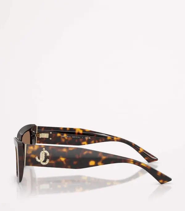 JIMMY CHOO Havana Cat Eye Sunglasses