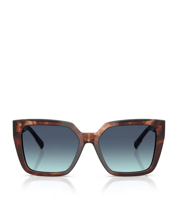 Tiffany & Co. Acetate Square Sunglasses - Brown