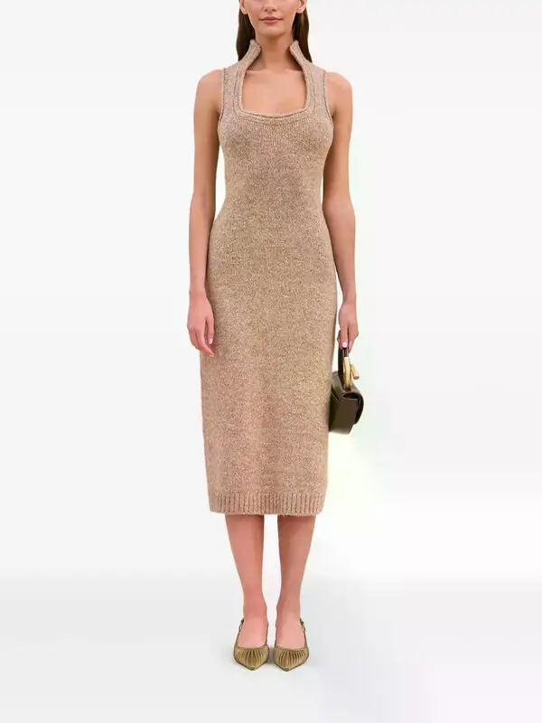 Cult Gaia Casey Knitted Dress - Neutrals | Editorialist