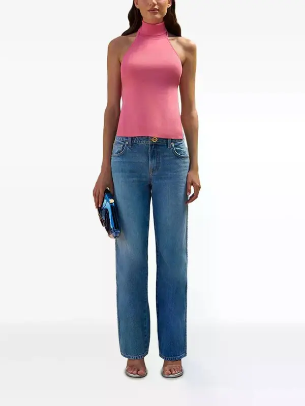 Cult Gaia Wake Knitted Top - Pink