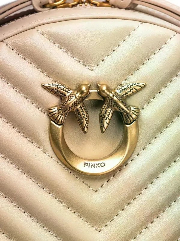 Pinko Love Click Backpack - Neutrals