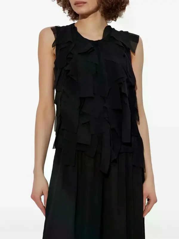 Comme Des Garçons Panelled Top - Black