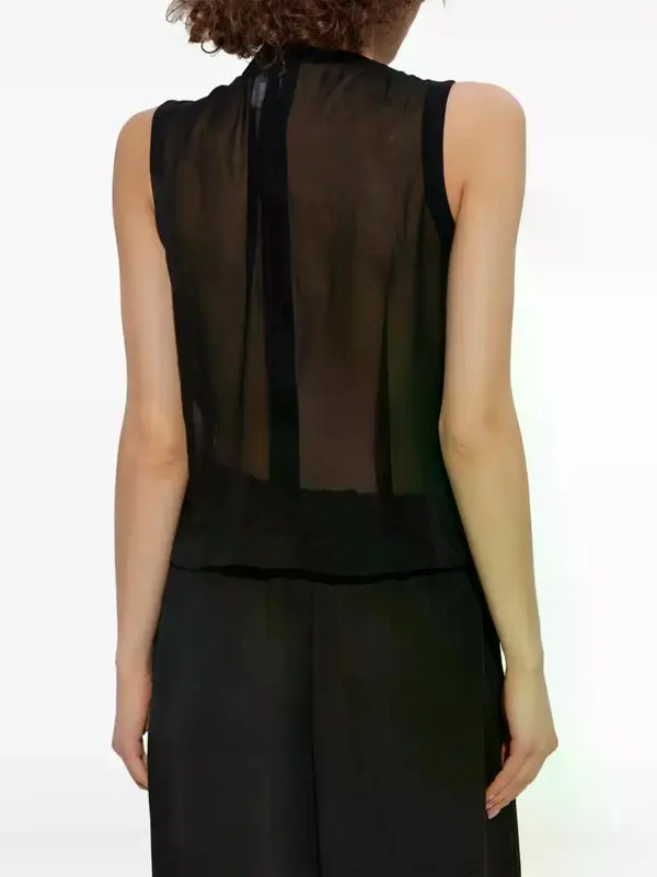 Comme Des Garçons Panelled Top - Black