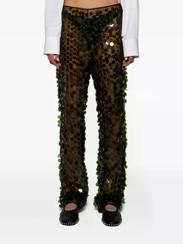 Coperni Sequinned Flared Trousers