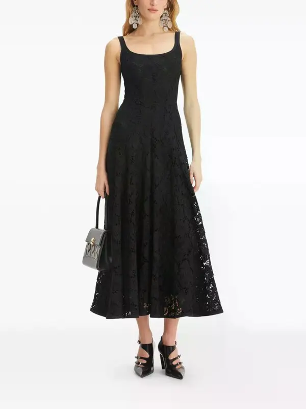 Tory Burch Floral-lace Midi Dress