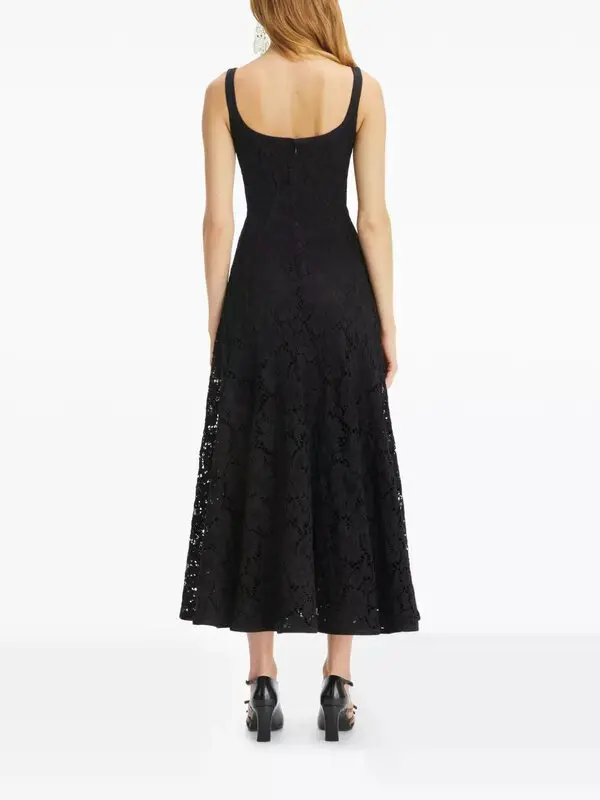 Tory Burch Floral-lace Midi Dress