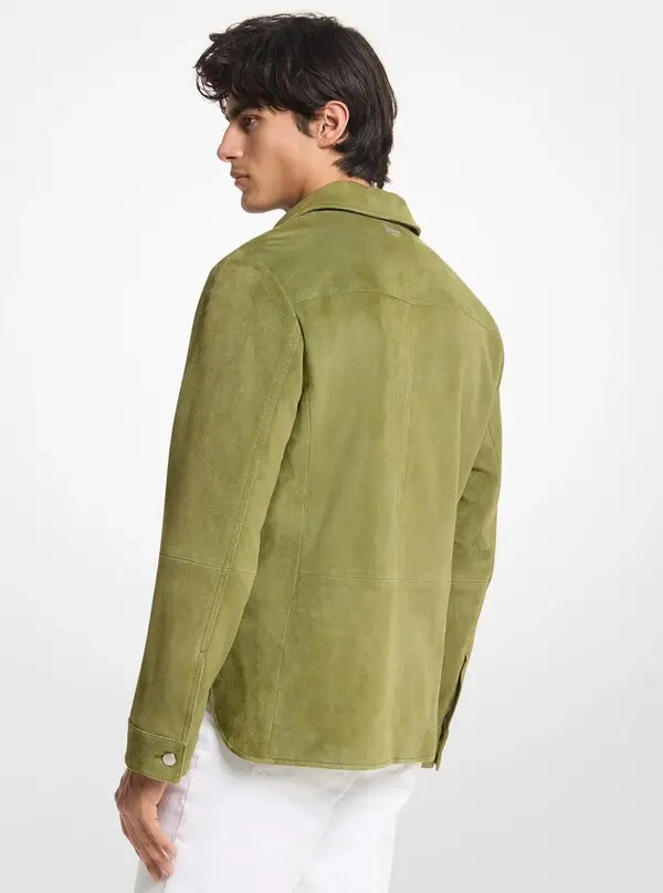 Michael Kors Suede Shirt Jacket