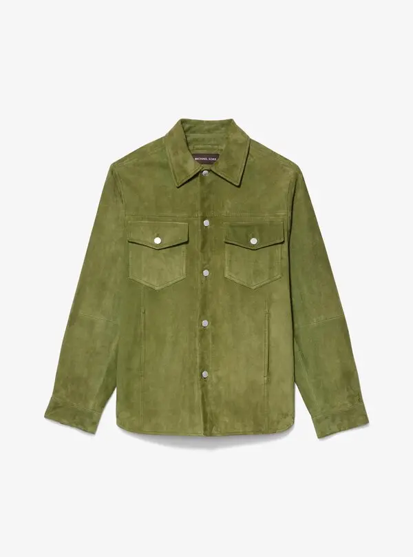 Michael Kors Suede Shirt Jacket