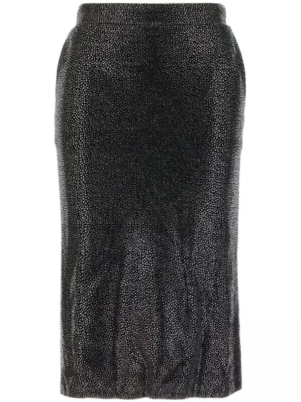 Giuseppe Di Morabito Crystal-embellished Midi Skirt - Black