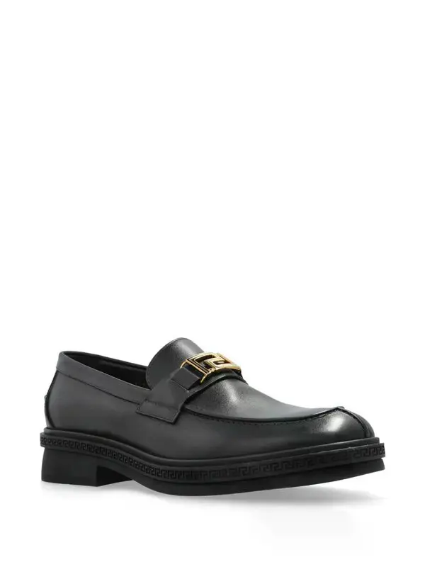 Versace Buckle-detail Loafers