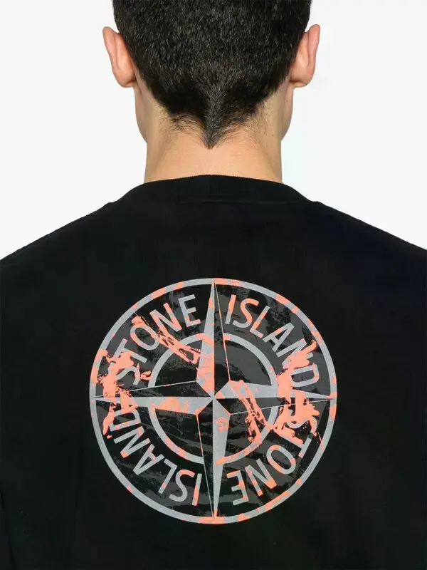 Stone Island Camo-logo T-shirt