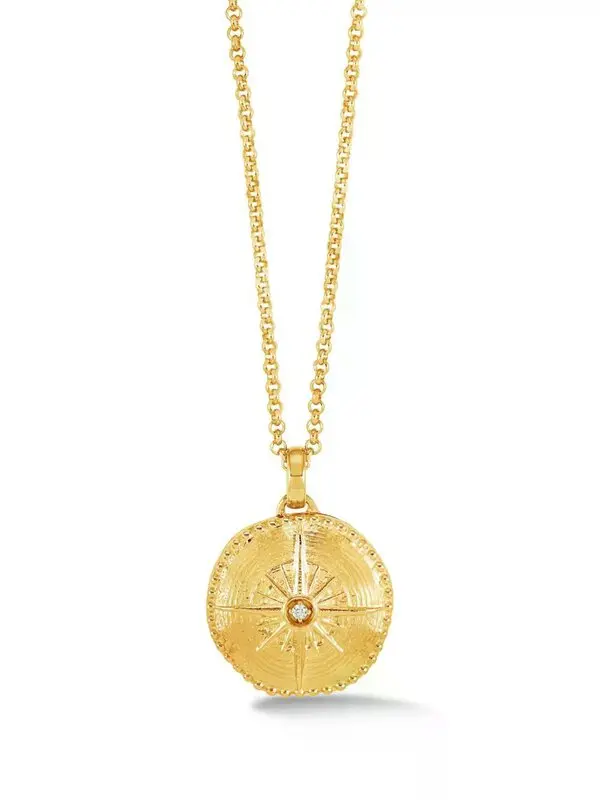 DOWER & HALL True North Locket Necklace - Gold