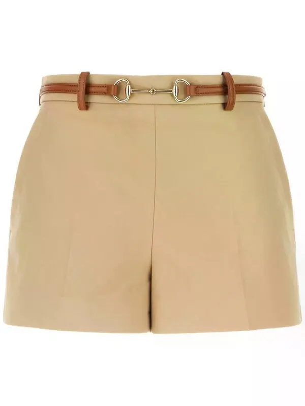 Gucci Horsebit-detail Cotton Shorts