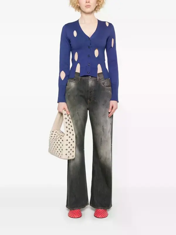 JW Anderson Cut-out Cardigan - Blue
