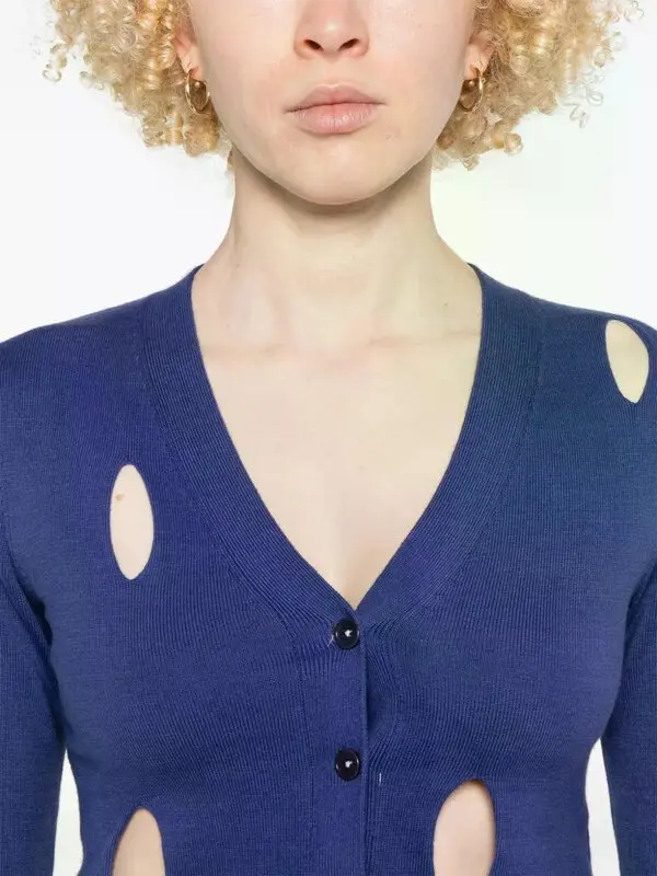 JW Anderson Cut-out Cardigan - Blue