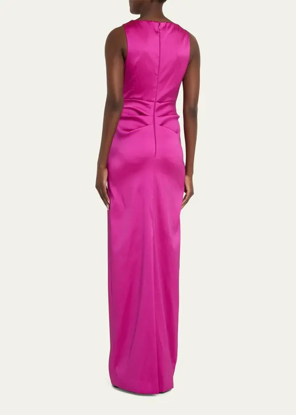 Rickie Freeman For Teri Jon Ruched Mikado Gown