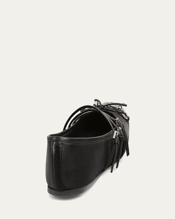 Gucci Horsebit 3-strap Mary Jane Ballerina Flats - Nero