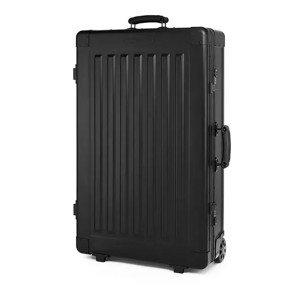 STERLING PACIFIC Xl Checked Suitcase - Black