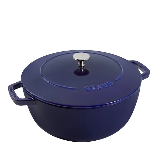 STAUB Enameled Cast Iron 5 Qt. Essential French Oven - Dark Blue