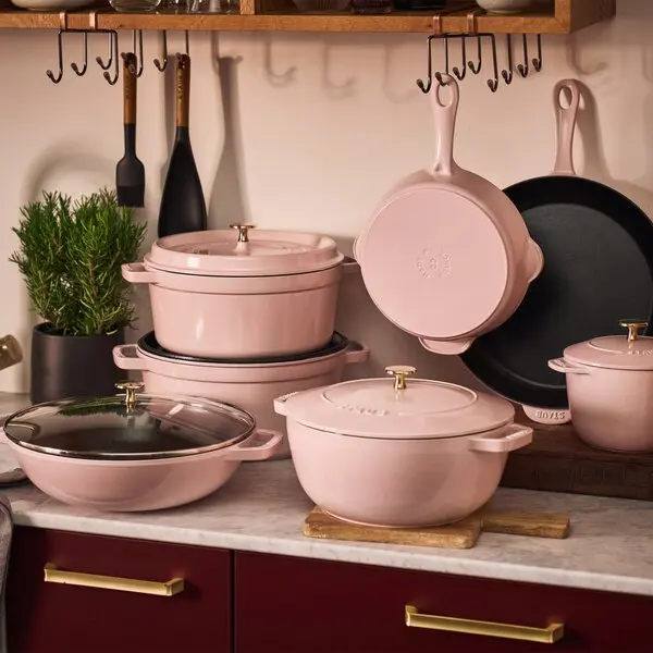 STAUB Enameled Cast Iron 5 Qt. Essential French Oven - Peony