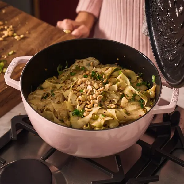 STAUB Enameled Cast Iron 5 Qt. Essential French Oven - Peony