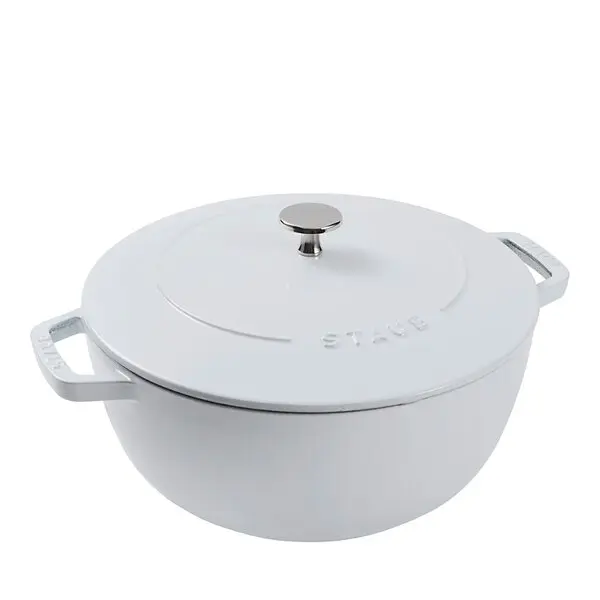 STAUB Enameled Cast Iron 5 Qt. Essential French Oven - White