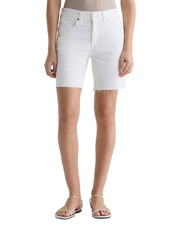 Ag The Ex-boyfriend Denim Shorts - White