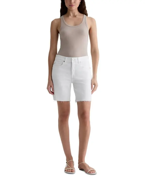 Ag The Ex-boyfriend Denim Shorts - White