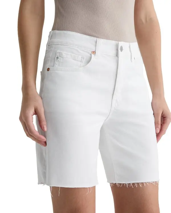 Ag The Ex-boyfriend Denim Shorts - White